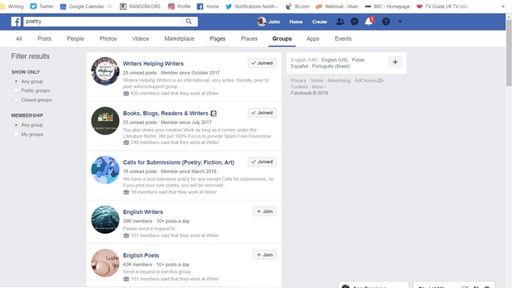 Social Media 102 – John Jackson – Author